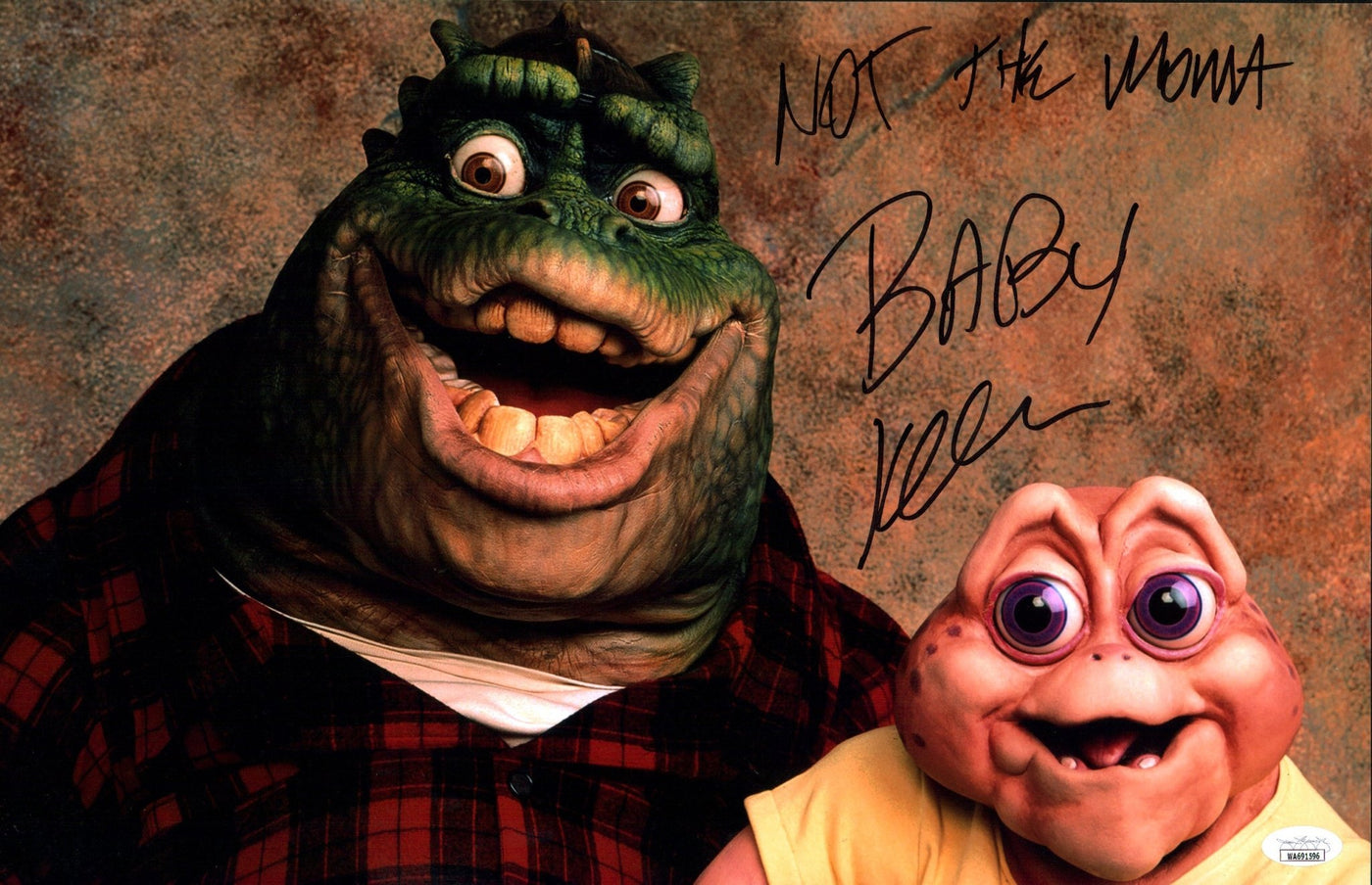 Kevin Clash Dinosaurs 11x17 Signed Photo Poster JSA COA Certified Auto