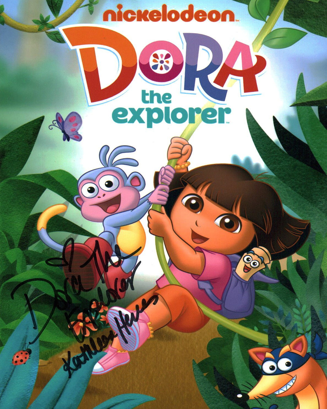 Kathleen Herles Dora The Explorer 8x10 Signed Photo JSA Certified Auto