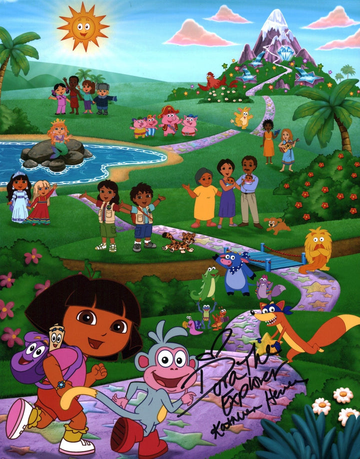 Kathleen Herles Dora The Explorer 11x14 Signed Photo JSA Certified Aut