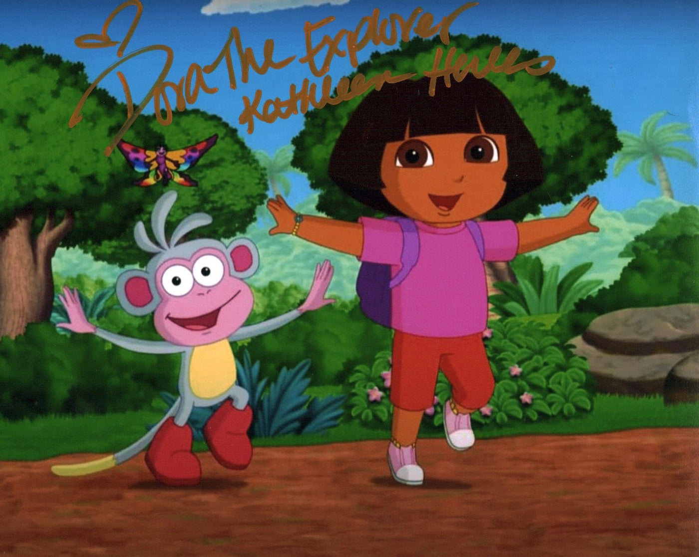 Kathleen Herles Dora The Explorer 8x10 Signed Photo JSA Certified Auto