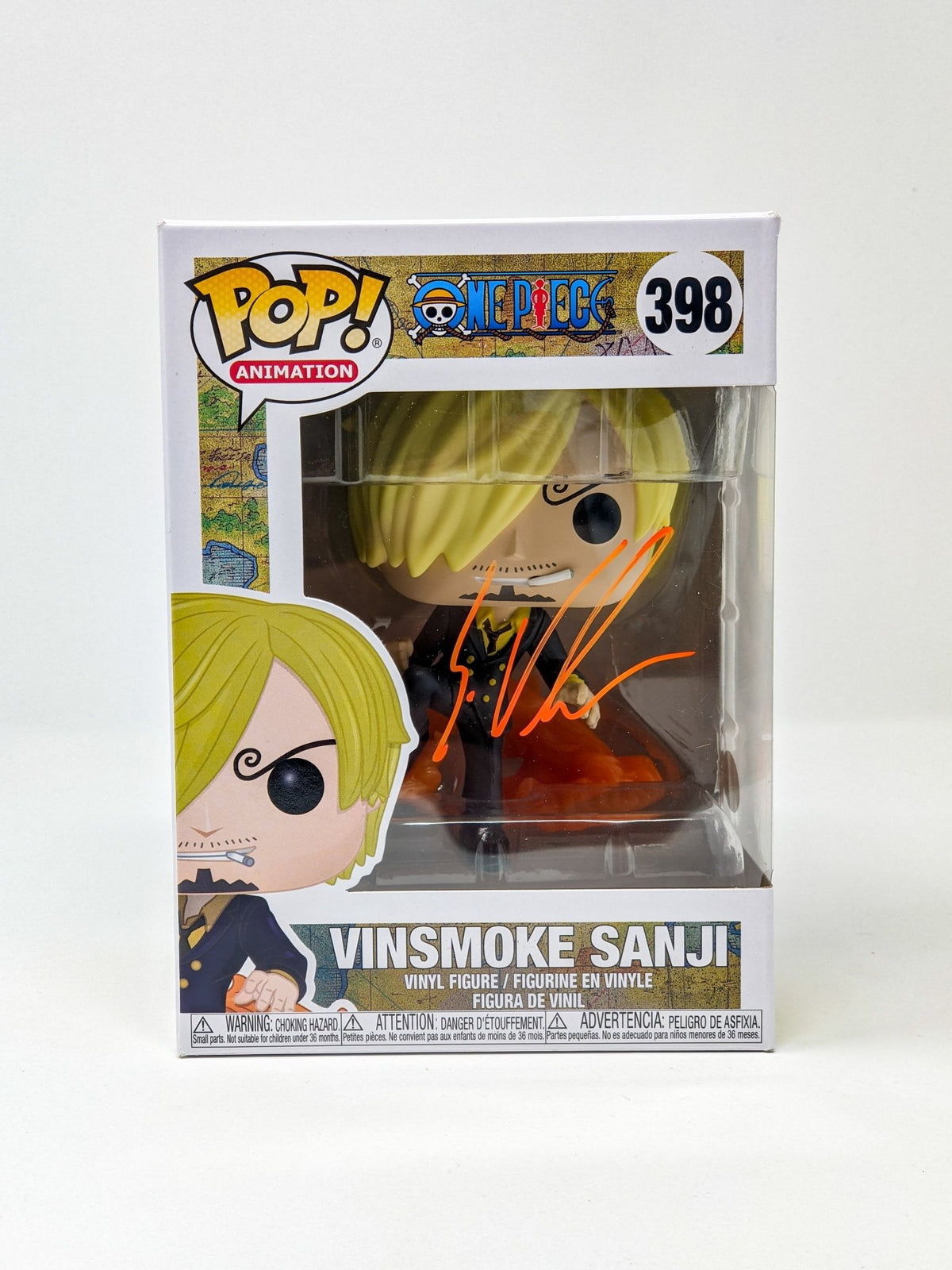 Eric Vale One Piece Vinsmoke Sanji #398 Signed Funko Pop JSA Certified