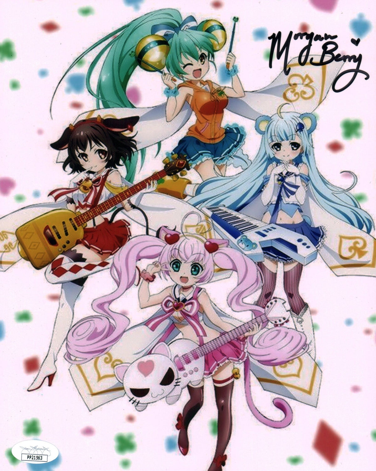 Morgan Berry Show by Rock 8x10 Signed Photo JSA Certified Autograph