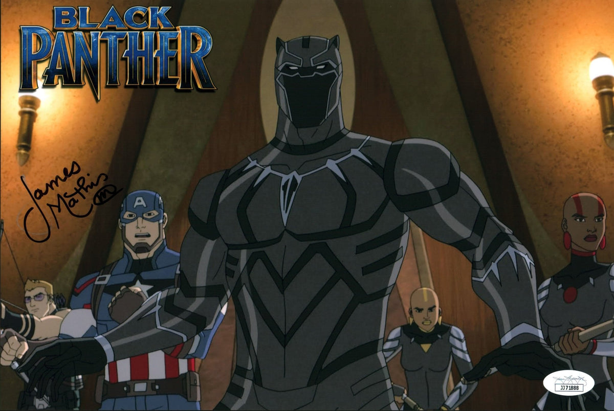 James Mathis III Marvel Black Panther 8x12 Signed Photo JSA COA Certif