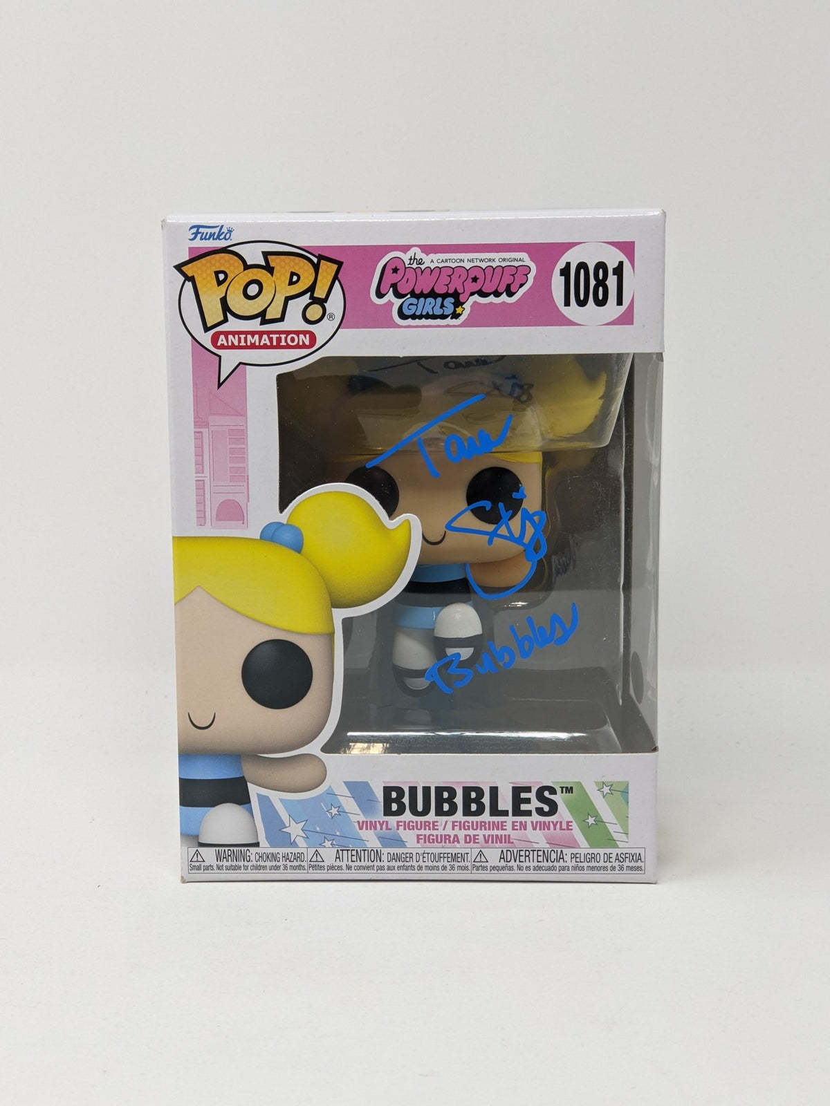 Tara Strong Powerpuff Girls Bubbles #1081 Signed Funko Pop JSA Certifi