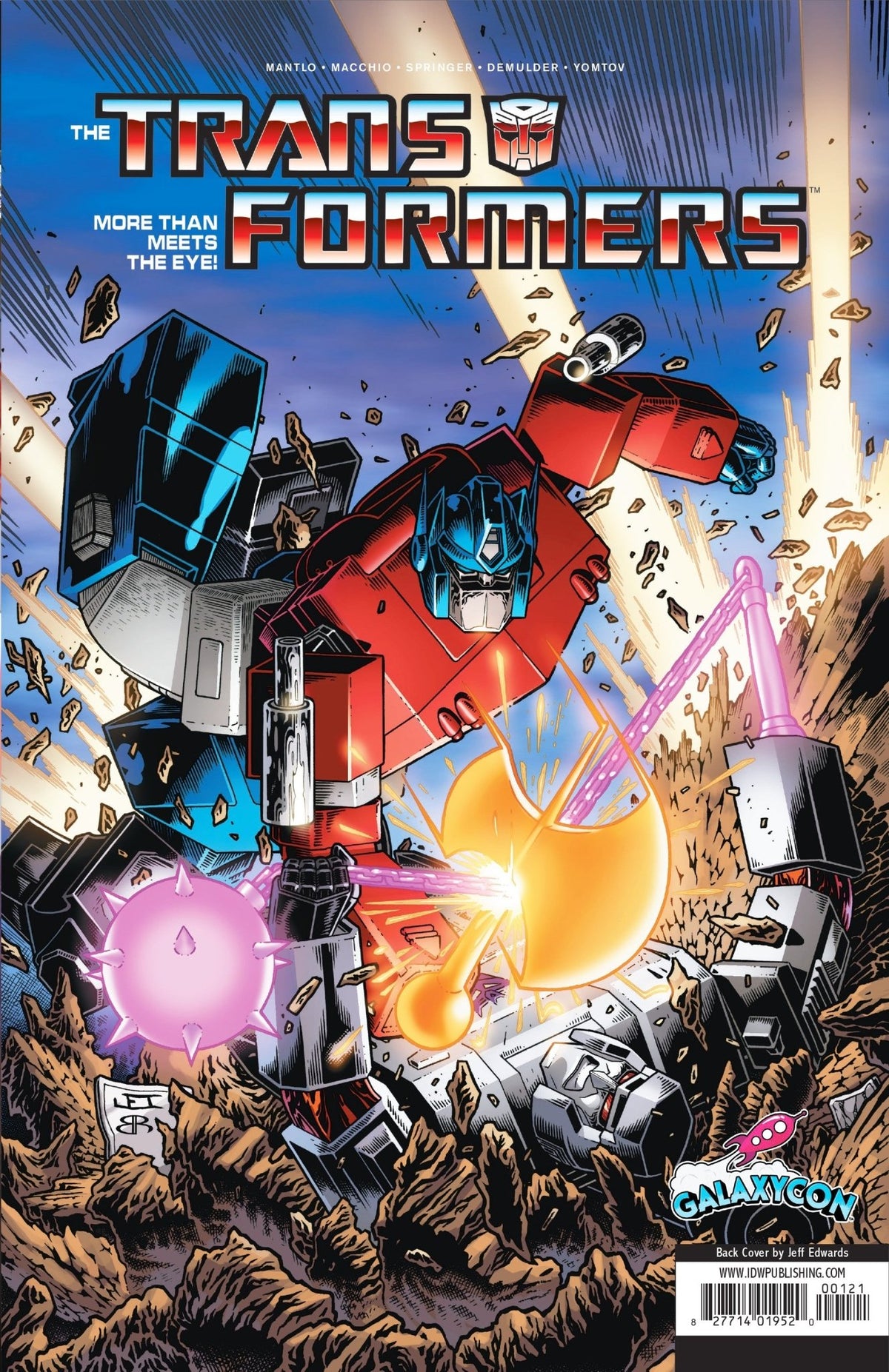 Transformers #1 Action Figure Variant Cover A GalaxyCon Exclusive Comi