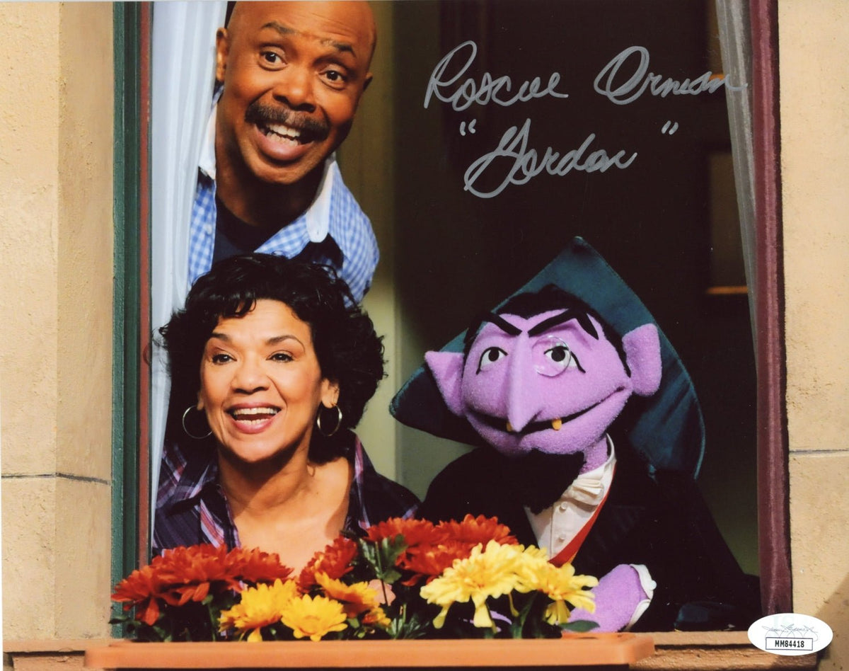 Roscoe Orman Sesame Street 8x10 Signed Photo JSA COA Certified Autogra